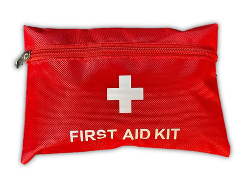 Glove Box First Aid Kit, 49 Pieces in Red Zipper Case | First Aid Global