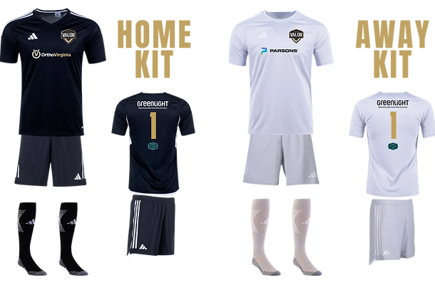 VALOR UNIFORMS | Virginia Valor FC