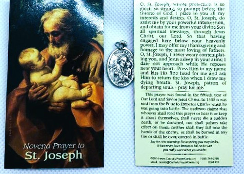 Saint Joseph Medal & Laminate Card | Mary Ann Winkowski