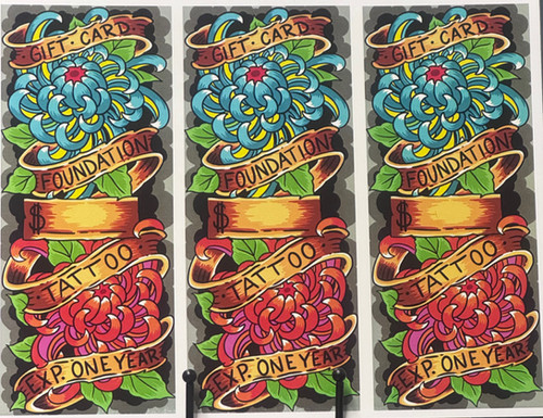 Foundation Tattoo Gift Certificate | foundationtattoo.com