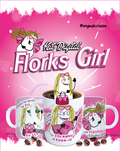Kit Digital Flork Girl | Originale S Criativo