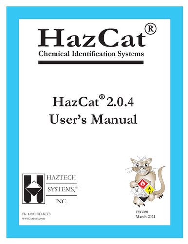 PB3080 - HazCat Chemical Identification System Manual | Hazcat