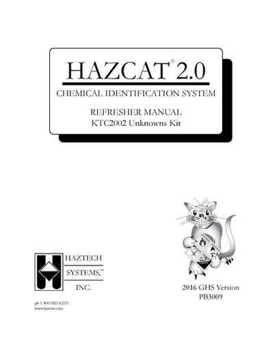 PB3009 - KTC2002 Refresher/Unknowns Manual | Hazcat