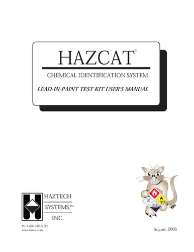 PB3022 - Asbestos, Lead-In-Paint Manual | Hazcat