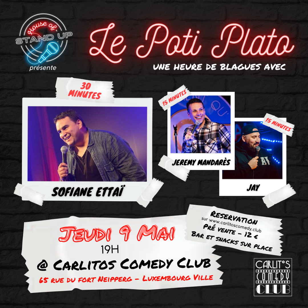 Le Poti Plato - Standup français | Carlitos Comedy Club