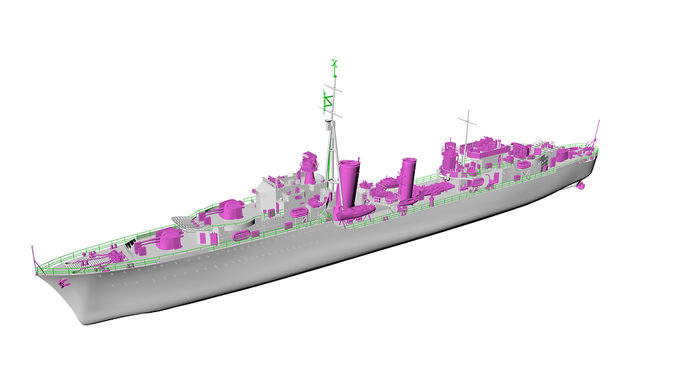 UPGRADE KIT FOR HMCS HURON 1944 | SWORDFISHMODELS