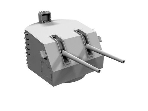 5 INCH 38 CAL TWIN MOUNT MK28 WITH CAPTAIN'S HOUSE | SWORDFISHMODELS