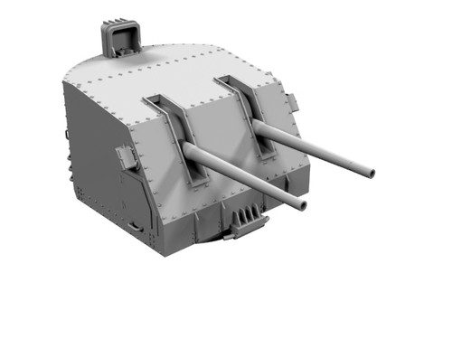 5 INCH 38 CAL TWIN MOUNT MK38 WITH CAPTAIN'S HOUSE | SWORDFISHMODELS