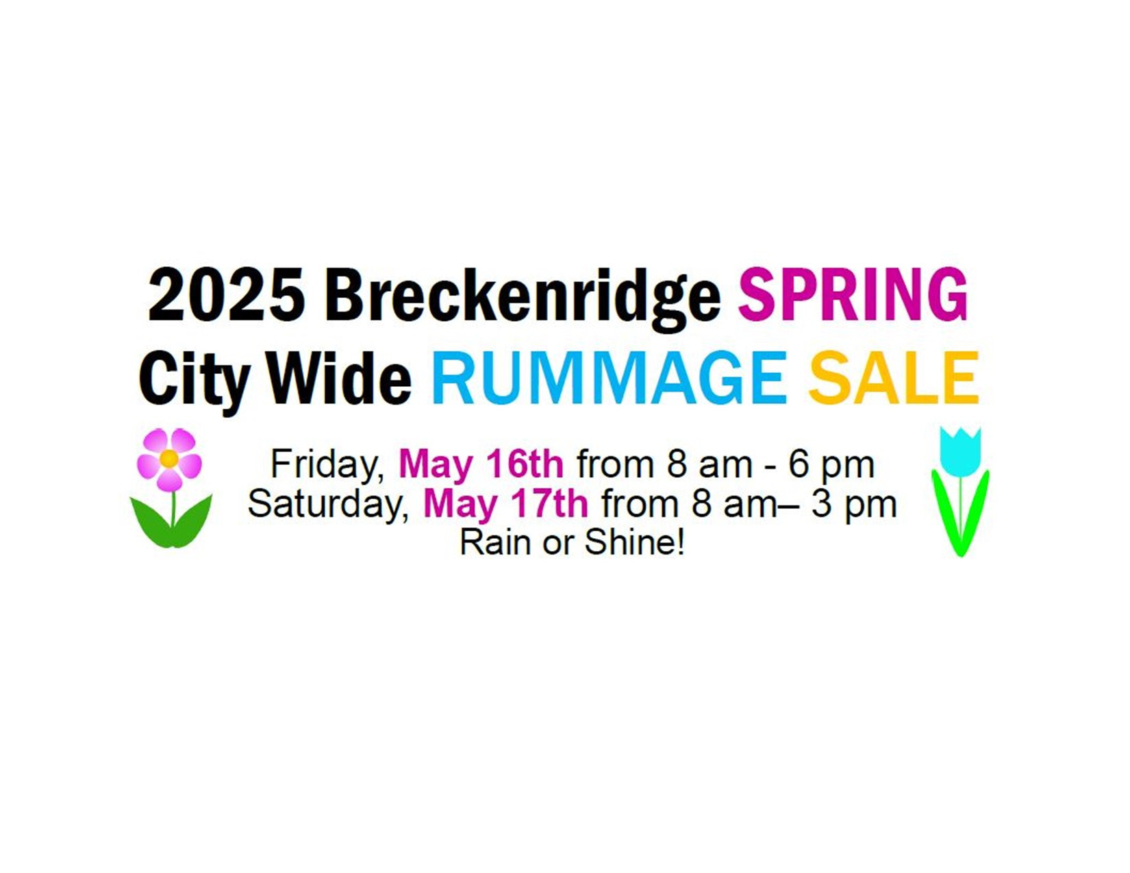 Spring Rummage Sale | city