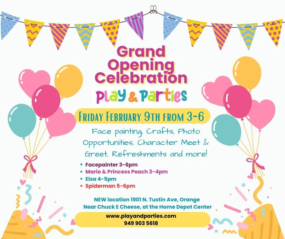 Grand Opening Celebration | Play and Parties