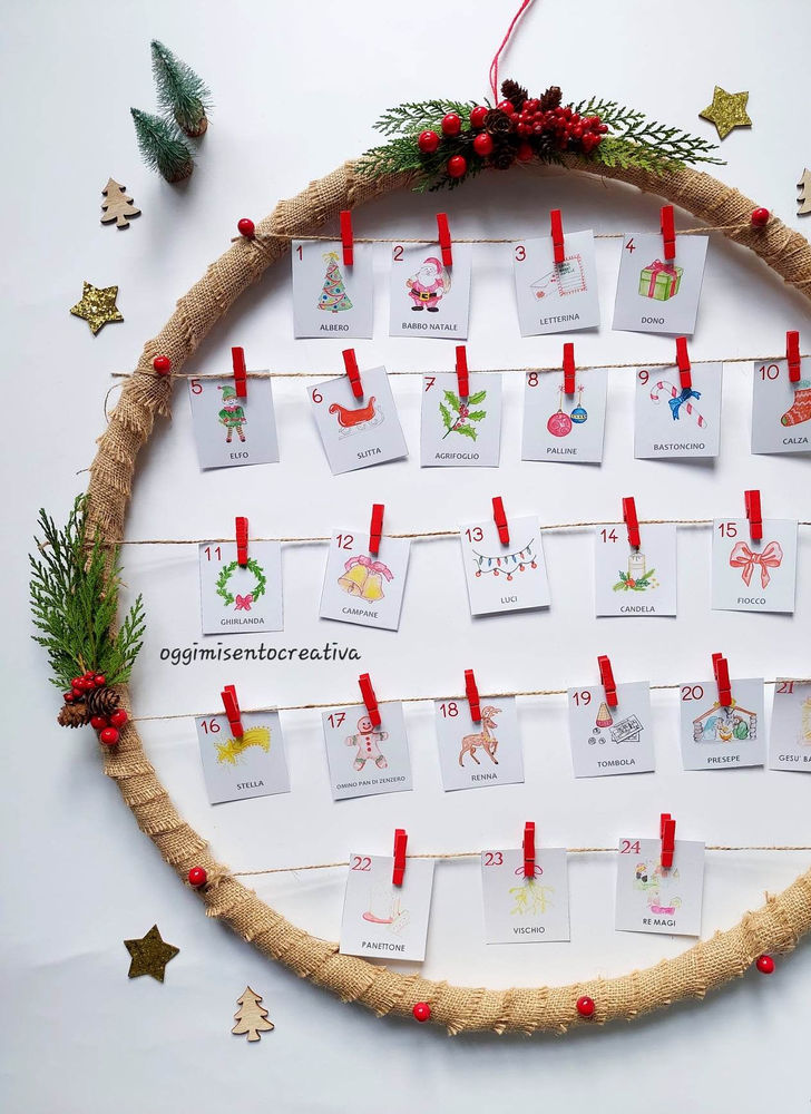 Calendario dell'avvento con Parole del Natale