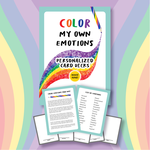 Original Color My Own Emotions Card Decks - 1 Pack | Mysite