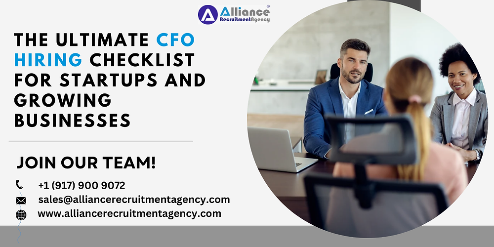 The Ultimate CFO Hiring Checklist for Startups and Growing Businesses