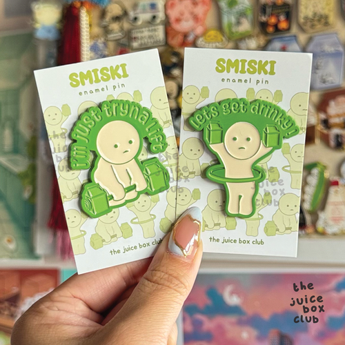 Version 1. Smiski Pins | The Juice Box Club