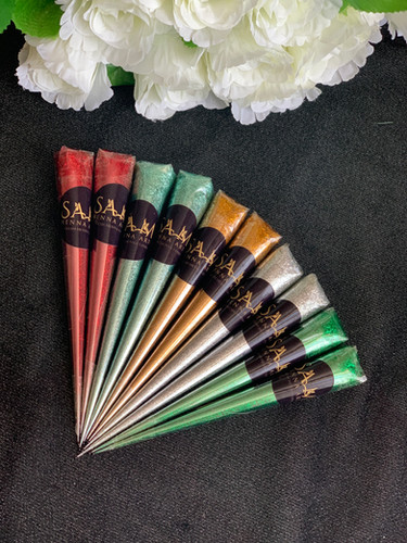 Glitter Cones | Sam Henna Arts