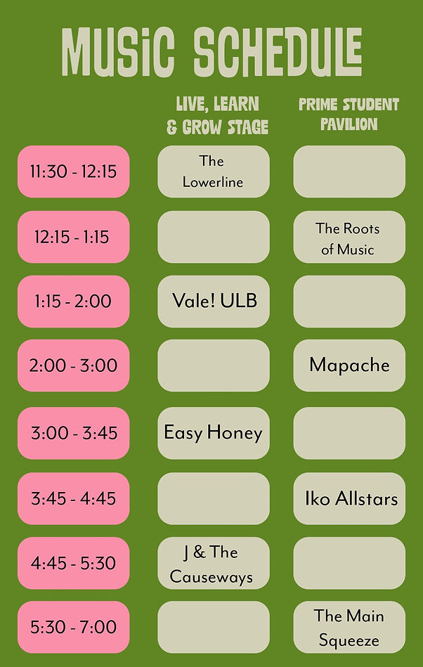 Music Schedule | Crawfest