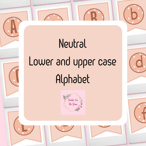 Neutral/Spotty Upper & Lower Case Alphabet | Teacher On The Green