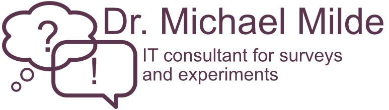 Start | Michael Milde - IT-Berater für Umfragen und Experimente