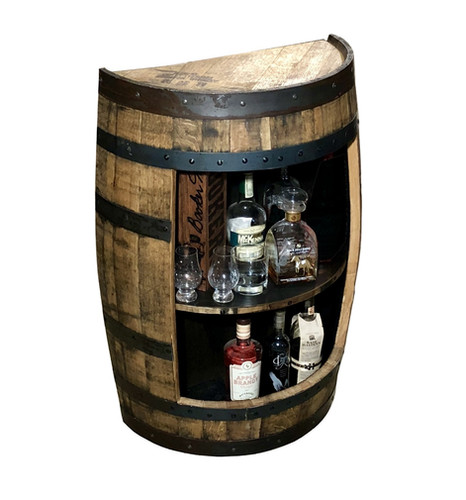 Half-Barrel Mini-Bar | columbus-barrel-co