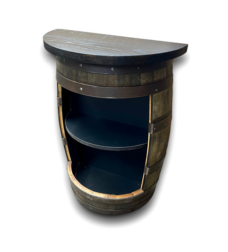 1/2 Barrel Bar Table | columbus-barrel-co