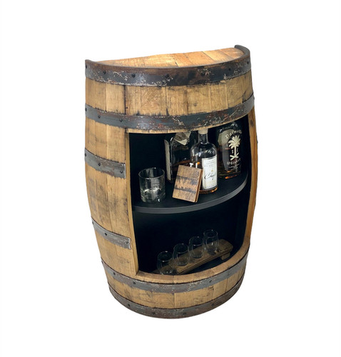 Half-Barrel Mini-Bar | columbus-barrel-co
