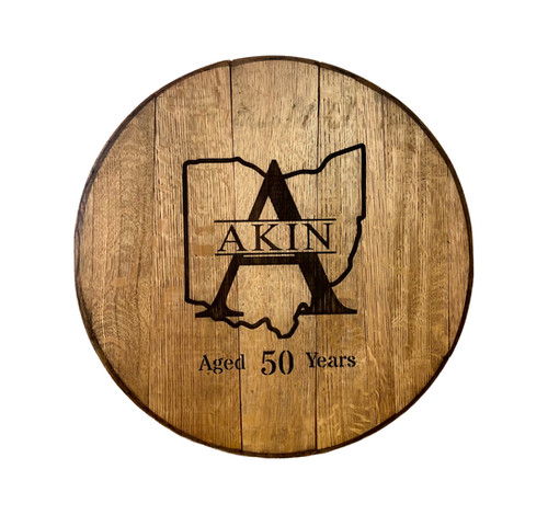 Custom Engraved Barrel Head | columbus-barrel-co