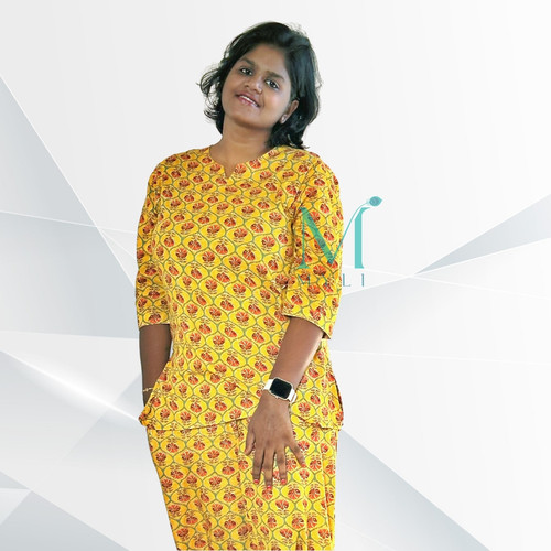 Yellow Floral Comfort suits | Mayili: Home