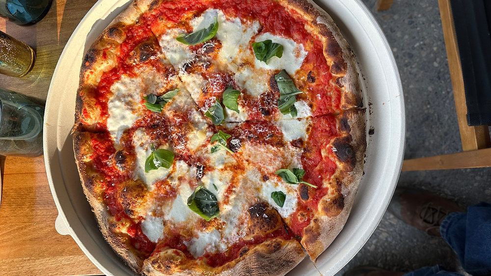 Crispy, Neapolitan style pizza, the stuff dreams are made of