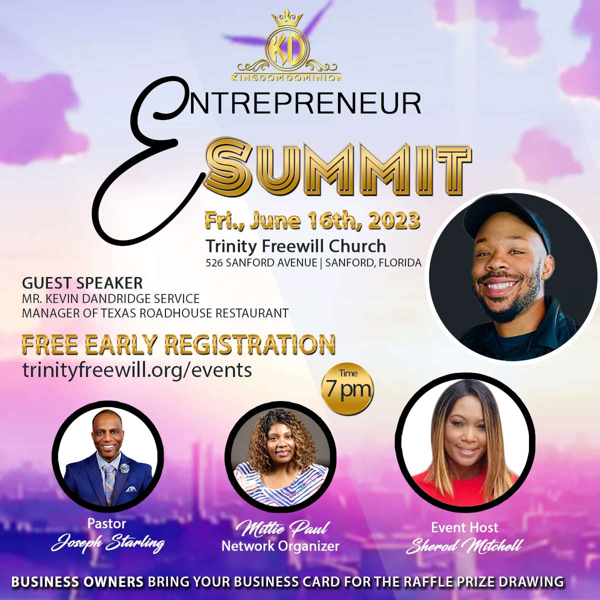Kingdom Dominion Entrepreneur Summit - June 2023 | Trinity Freewill