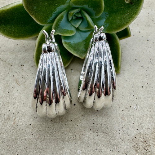 Haley Hoop Earrings | Oh la la Silver