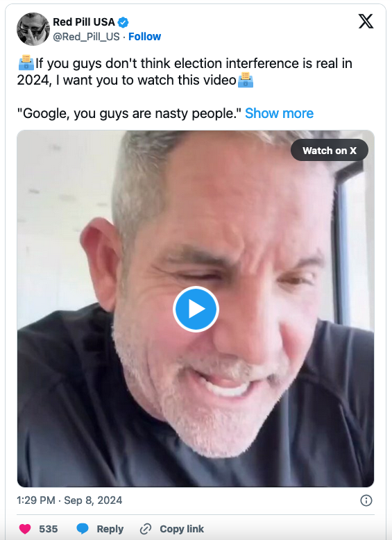 Google Election Interference Exposed! YouTube Won’t Allow Ad With Trump ...