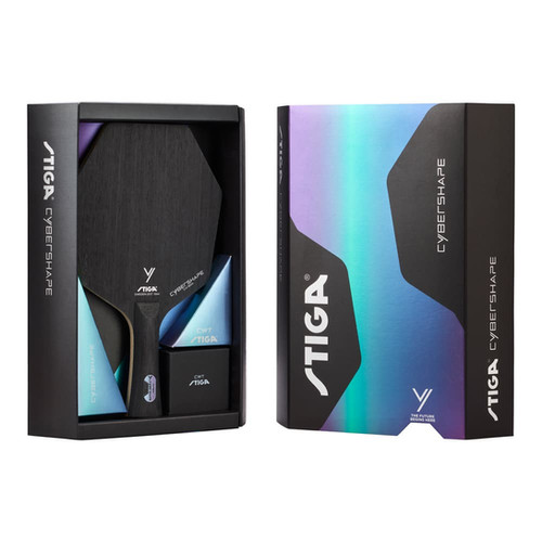 stiga CYBERSHAPE Carbon CWT (pen hold grip only) | The Disruptor Coach