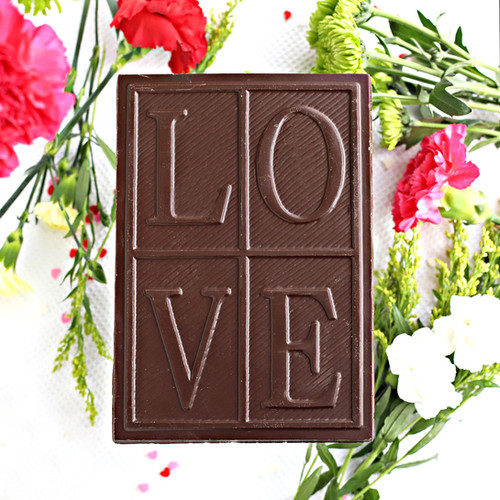 LOVE Bar Dark Chocolate (1) (8 oz) | Hope Chocolates