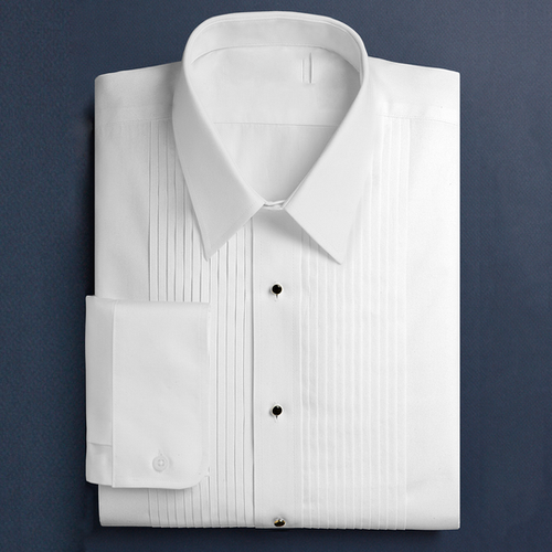 Laydown or Wingtip collar shirt with 1/4" Pleated | website