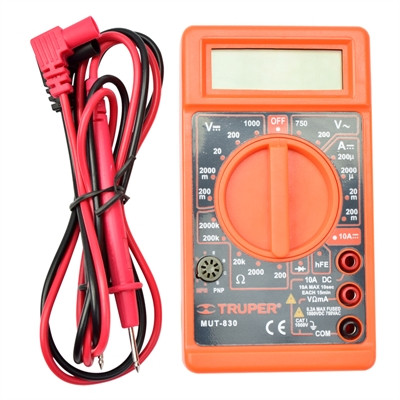 MULTIMETRO PROBADOR TESTER TRUPER MUT-830 60-4830MM | Mikrotronica