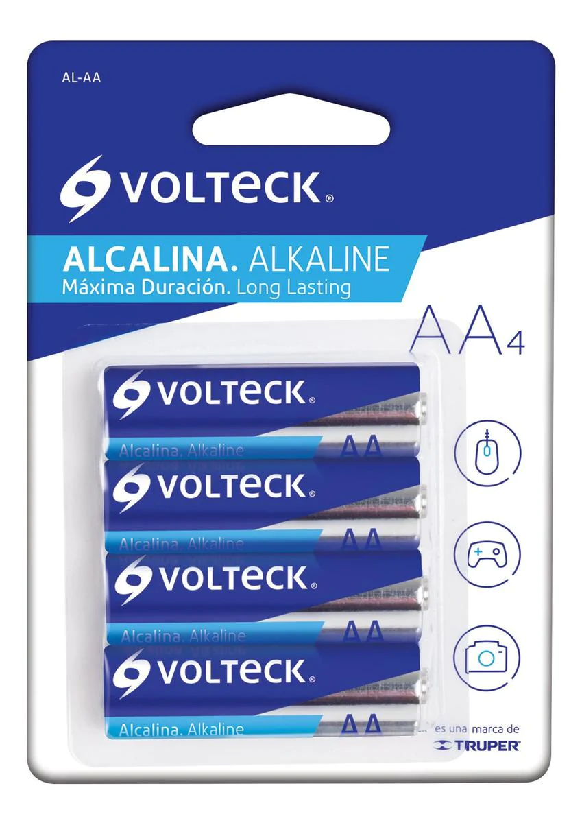 BATERIA AA VOLTECK 1.5V C/U | Mikrotronica