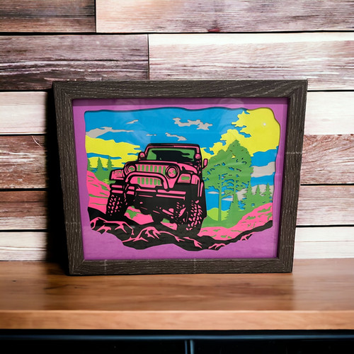 Jeep 3D Shadow Box (Customized) | SulliD Designs