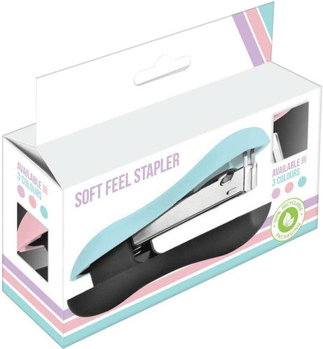 Pastel Colour Half Strip Soft Feel Stapler | Luxura Commerce