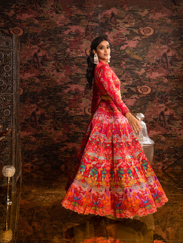 Ruby Lily Lehenga Set | Prints.ai