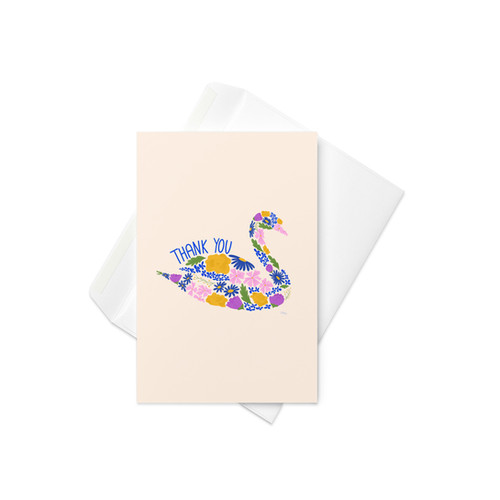 Thank You - Floral Swan | Rosalinde Clara