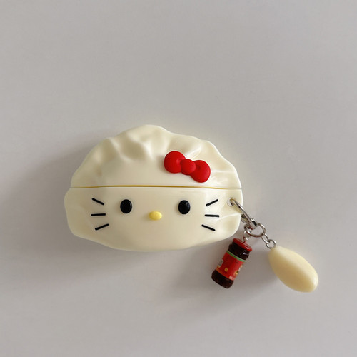 Dumpling Kitty with garlic sauce | Cherry Cheese Case