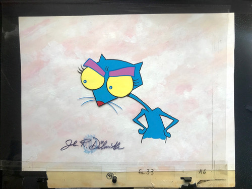 THE DIRDY BIRDY Animation Production Cel W Color Xerox BG - A6 ...