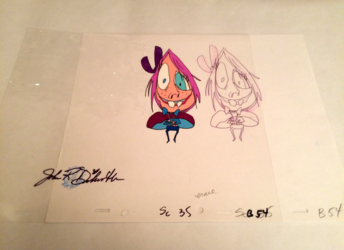 SMART TALK WITH RAISIN Animation Cel & Production Drawing B54 ...