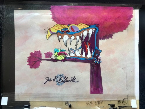 THE DIRDY BIRDY Animation Production Cel W Color Xerox BG - B5 ...