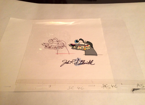 SMART TALK WITH RAISIN Animation Cel & Production Drawing - A5 ...