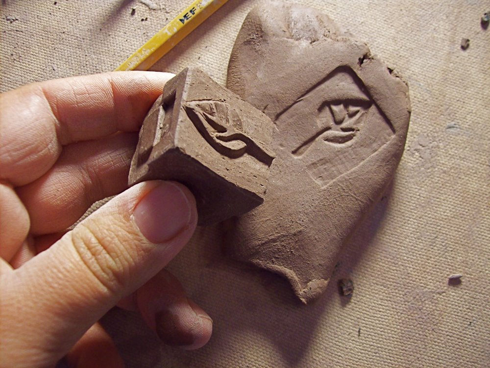Carving Clay Stamps Tutorial