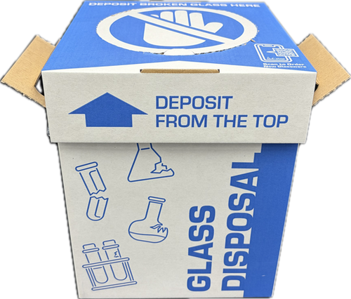 Glass Disposal Box, Cardboard, 1 Unit Each | Labware E-shop
