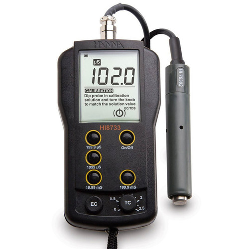 Hanna Multi-range EC Meter with HI76302W Probe | Labware E-shop