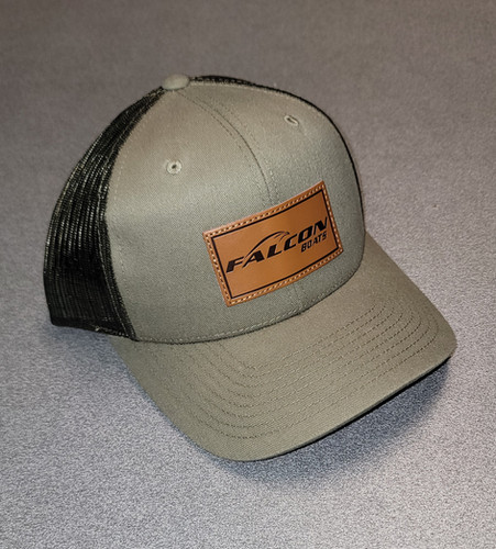 Leather Patch Hat - All Army Green | FALCON BOATS