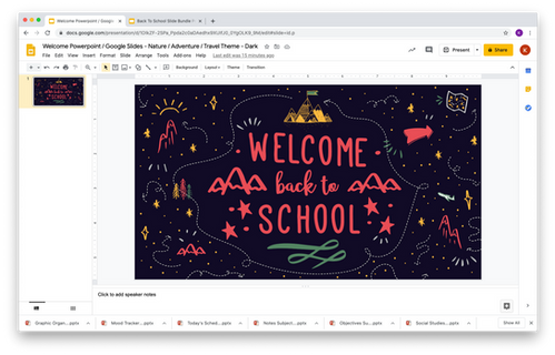 eLearning Welcome Google Slides - Adventure Theme | Of Grace Marketing
